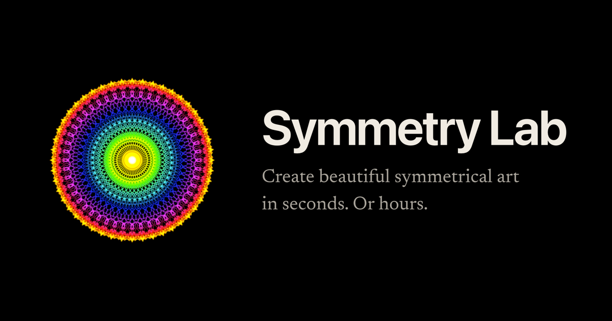 Symmetry Lab — Create beautiful symmetrical art